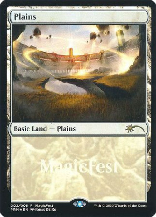 Magic The Gathering Promo Cards Single Card Promo Plains MagicFest 2020 ...