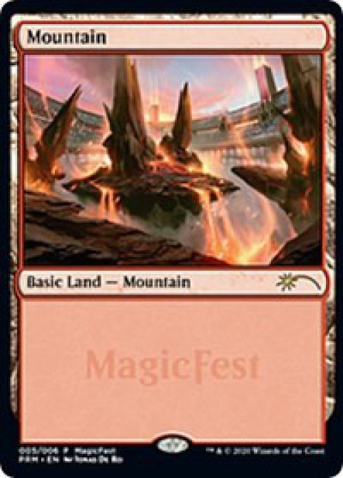 Magic The Gathering Promo Cards Single Card Promo Mountain MagicFest ...