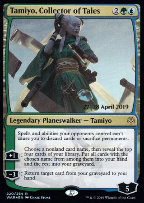 Magic The Gathering Prerelease Release Single Card Rare Tamiyo ...