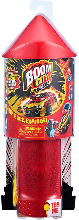 Boom City Racers Series 1 Light Sounds Launcher Stunt Set Starter Pack ...