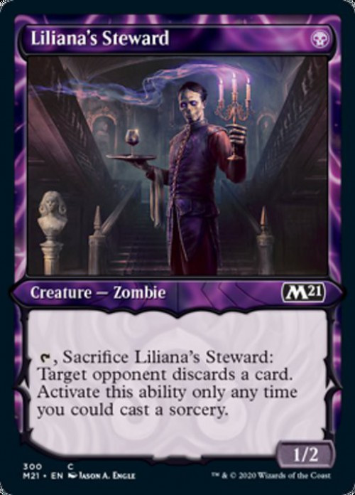 Magic The Gathering 2021 Core Set Single Card Common Lilianas Steward 300 Showcase - ToyWiz