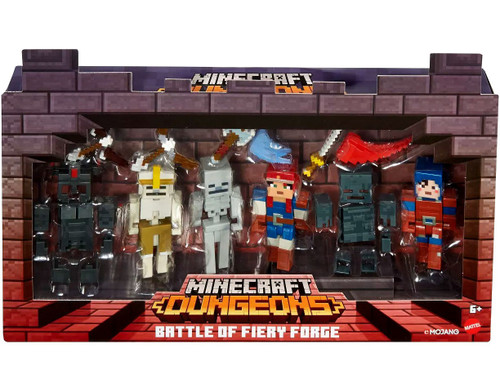 Minecraft Dungeons Battle of Fiery Forge Exclusive 3.25 Action Figure 4 ...
