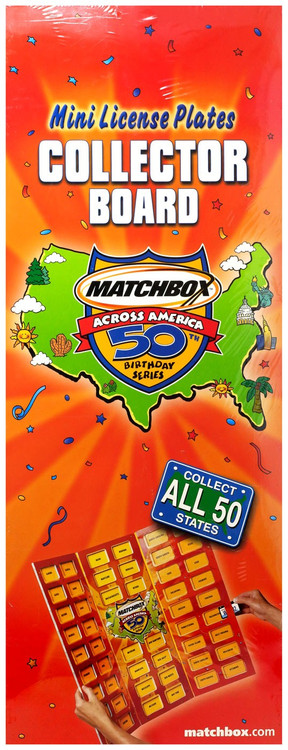 Matchbox Across America 50th Birthday Series Mini License Plates ...