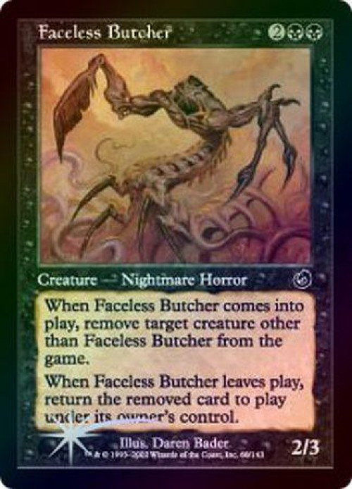 Magic The Gathering Torment Single Card Common Faceless Butcher 60 Foil ...
