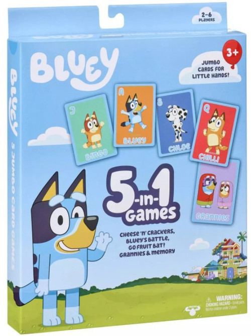 Bluey 5-In-1 Card Game Moose Toys - ToyWiz