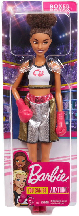 Barbie You Can Be Anything Barbie 13.25 Doll Boxer, Brunette Mattel ...