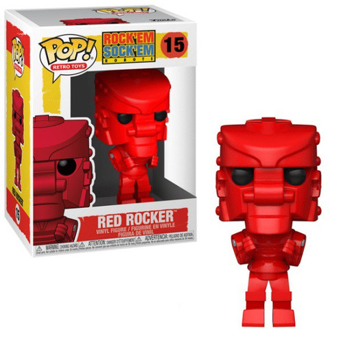 Funko Mattel RockEmSockEm POP Retro Toys Red Rocker Vinyl Figure 15 ...