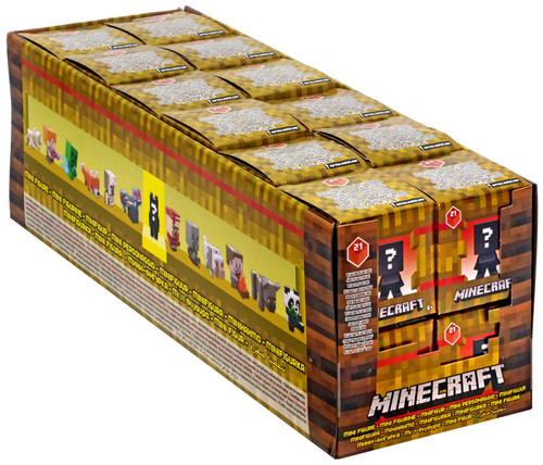 Minecraft Village Pillage Series 21 Mystery Box 24 Packs Mattel Toys ...