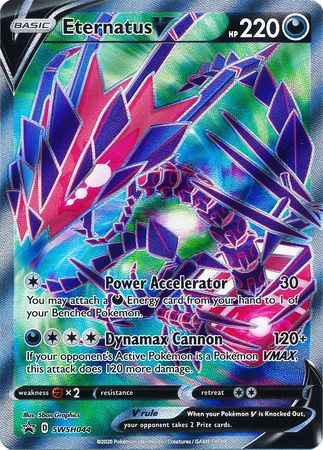 Pokemon Sword Shield Promo Single Card Full Art Rare Eternatus V ...