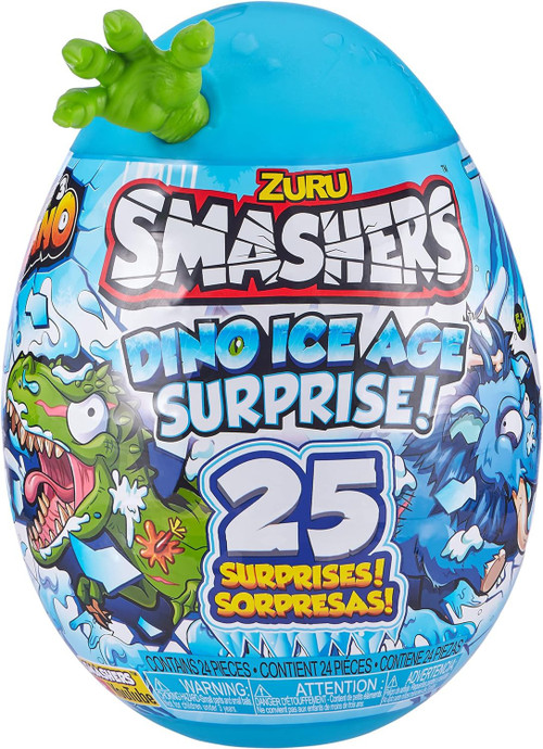 Smashers Series 3 Dino Ice Age Raptor EPIC Mystery Egg Green, Over 25 ...