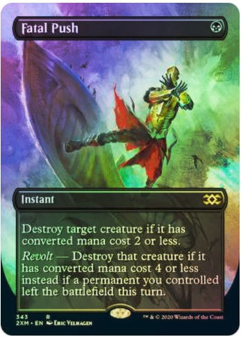 Magic The Gathering Double Masters Single Card Rare Fatal Push 343 ...