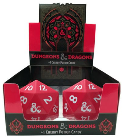 Dungeons Dragons D20 1 Cherry Potion Candy 1 Ounce Case of 12 Candy ...