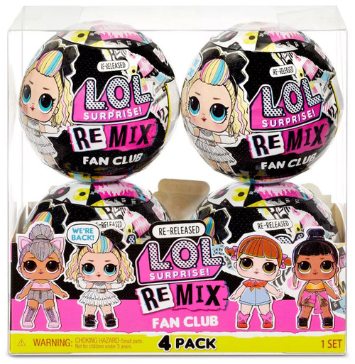 LOL Surprise Re-Released ReMix Fan Club Exclusive Mystery 4-Pack MGA ...