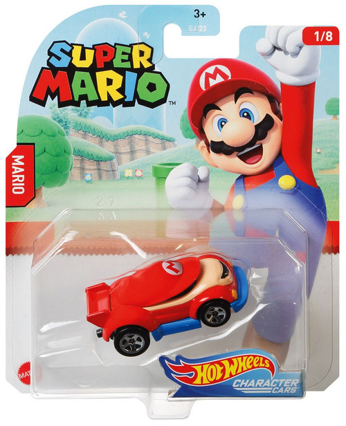 Hot Wheels Super Mario Character Cars Mario 164 Diecast Car 18 Mattel ...
