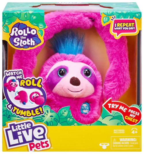 Little Live Pets Rollo the Sloth Interactive Plush Toy Moose Toys - ToyWiz