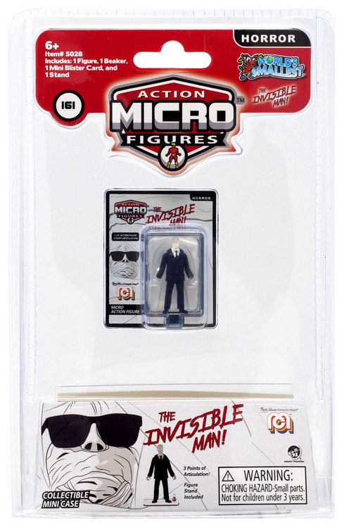 Worlds Smallest Mego Action Micro Figures The Invisible Man 1.25 Micro ...