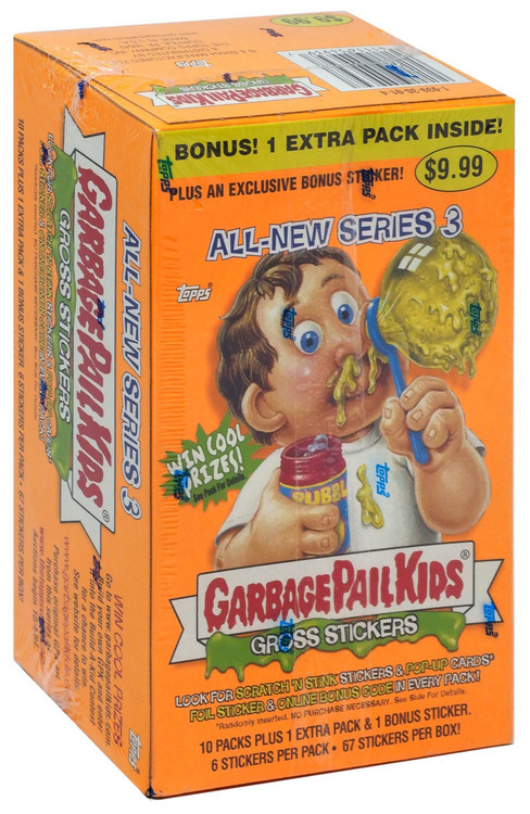 Garbage Pail Kids Gross Stickers All-New Series 3 Trading Card Sticker ...