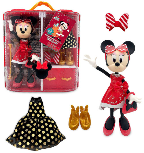 Disney 2020 Holiday Minnie Mouse Exclusive 9 Doll Fashion Set ToyWiz