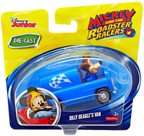 Fisher Price Disney Mickey Roadster Racers Billy Beagles Van Diecast ...