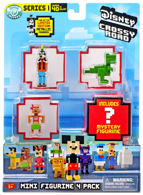 Crossy Road Disney Series 1 Goofy, Timon Rex Mini Figure 4-Pack Moose ...
