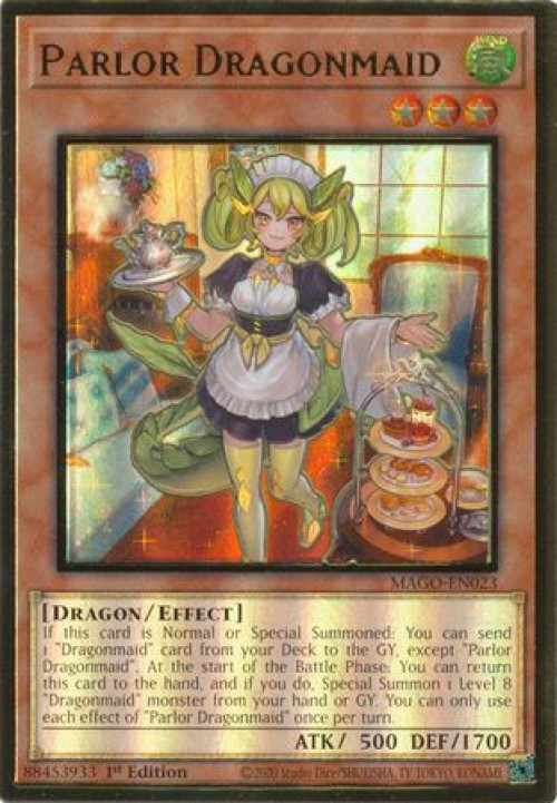 YuGiOh Maximum Gold Single Card Premium Gold Rare Parlor Dragonmaid ...