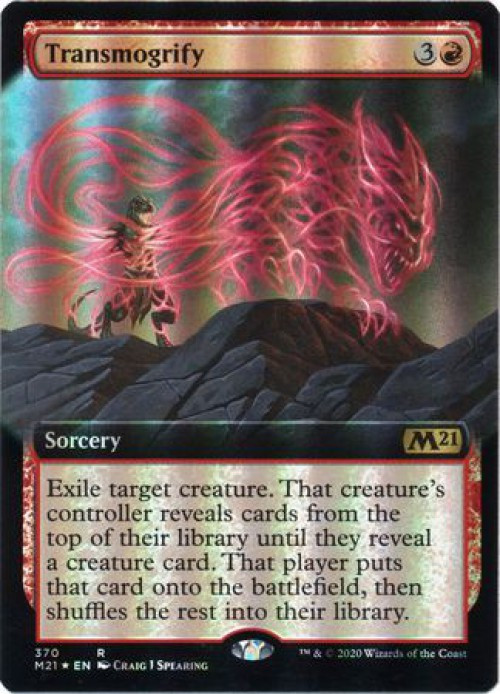 Magic The Gathering 2021 Core Set Single Card Rare Transmogrify 167 ...