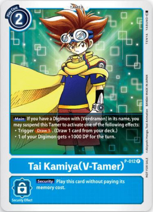 Digimon Trading Card Game Promo Cards Single Card Promo Tai Kamiya V ...