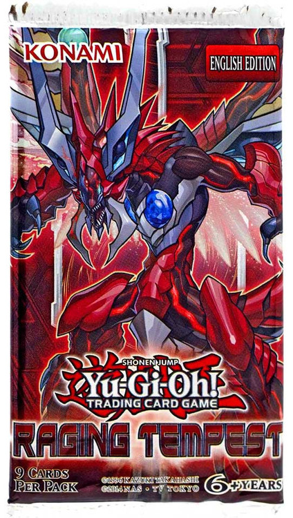 YuGiOh Raging Tempest Booster Pack 9 Cards Konami - ToyWiz