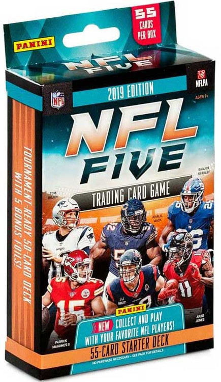 NFL Trading Card Game 2019 Five Football Starter Deck 55 Cards Panini ...