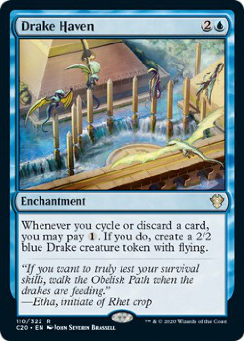 Magic The Gathering Commander 2020 Single Card Rare Drake Haven 110 ...