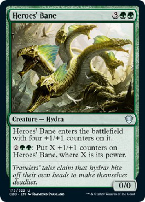 Magic The Gathering Commander 2020 Single Card Uncommon Heroes Bane 175 ...