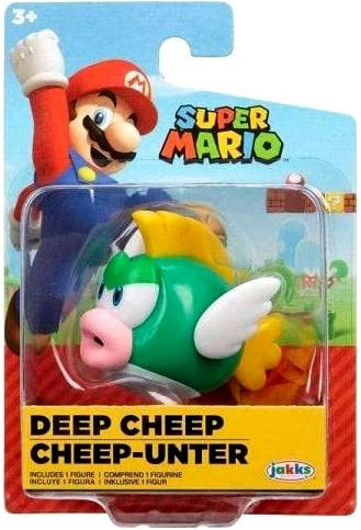 World of Nintendo Super Mario Wave 32 Deep Cheep 2.5 Mini Figure Jakks ...
