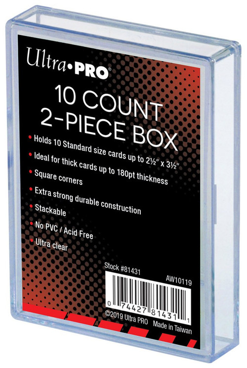 Ultra Pro Card Supplies 10 Count 2-Piece Storage Box - ToyWiz