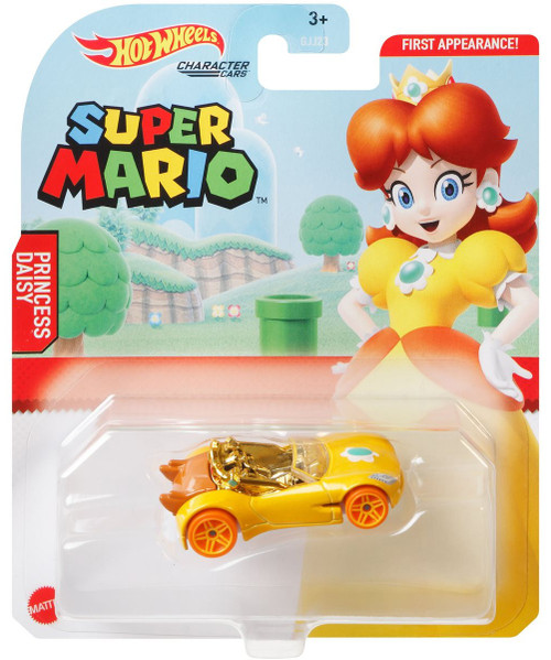 Hot Wheels Super Mario Character Cars Princess Daisy 164 Diecast Car ...
