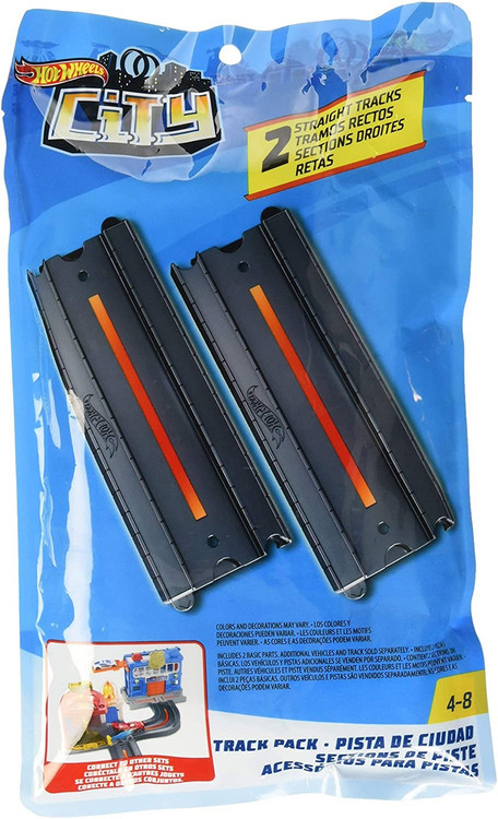 Hot Wheels City 2 Straight Tracks 164 Track Pack Mattel Toys - ToyWiz