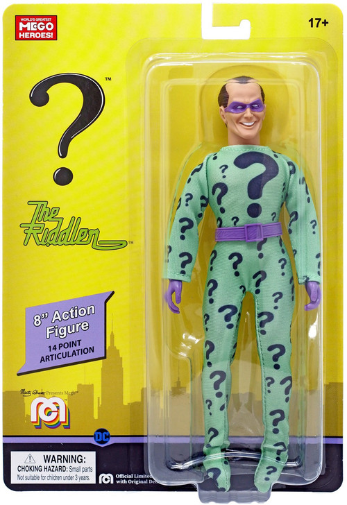 DC Comics The Riddler 8 Action Figure Mego Corp - ToyWiz