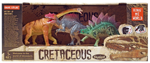 Cretaceous Dinosaur Brachiosaurus, Stegosaurus Spinosaurus 3 Action ...