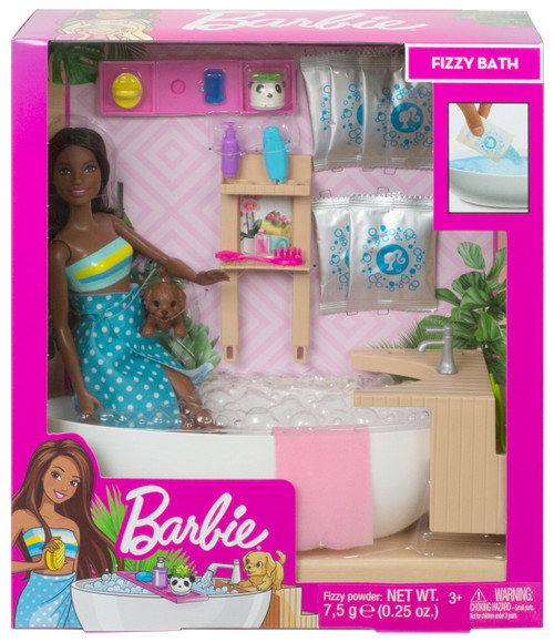 Barbie Fizzy Bath Playset Brunette Mattel Toys - ToyWiz