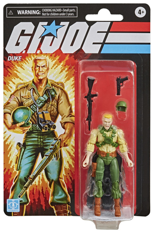 GI Joe Retro Collection Duke Exclusive 3.75 Action Figure Hasbro Toys ...