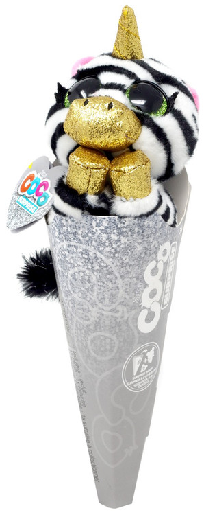 Coco Cones Surprise Fantasy Series Rainbow Plush Zebra Zuru Toys - ToyWiz