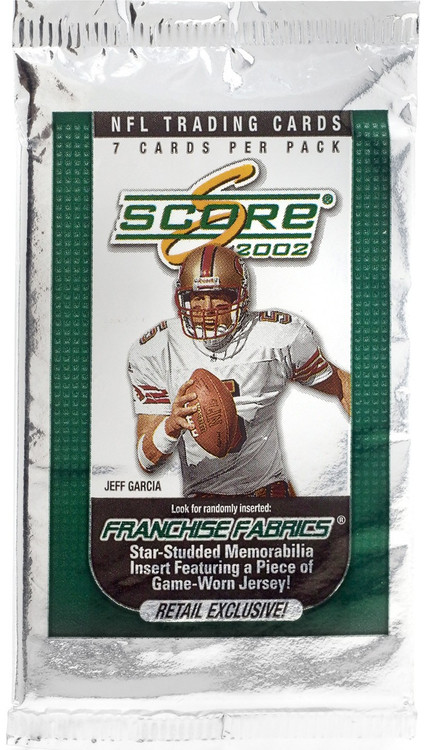 NFL Panini 2002 Score Football Trading Card Pack 7 Cards - ToyWiz