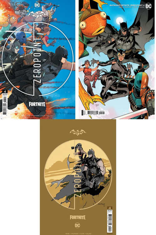 DC Comics Batman Fortnite Zero Point 4 Main Cover 2 Variants Set of 3 ...