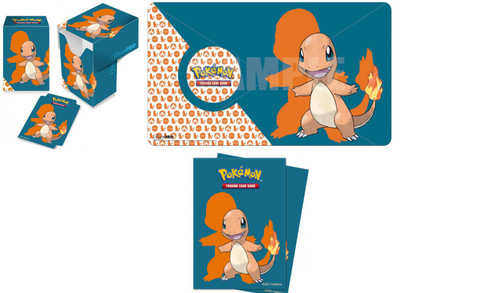 Ultra Pro Pokemon Charmander Combo 65 Count Sleeves, Deck Box Playmat ...