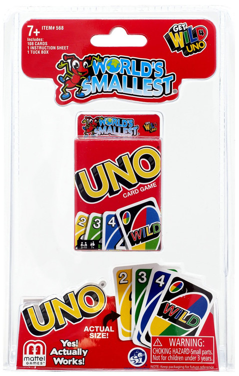 Worlds Smallest UNO Card Game Super Impulse - ToyWiz Worlds Smallest UNO Card Game Super Impulse - ToyWiz