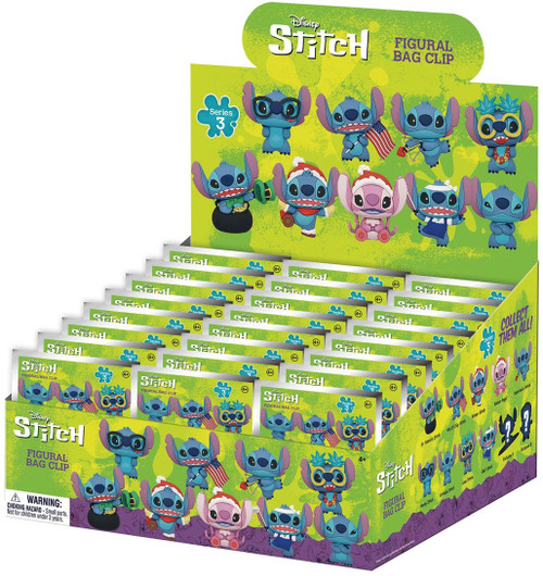 Disney 3D Figural Keyring Lilo Stitch Series 3 Mystery Box 24 Packs ...
