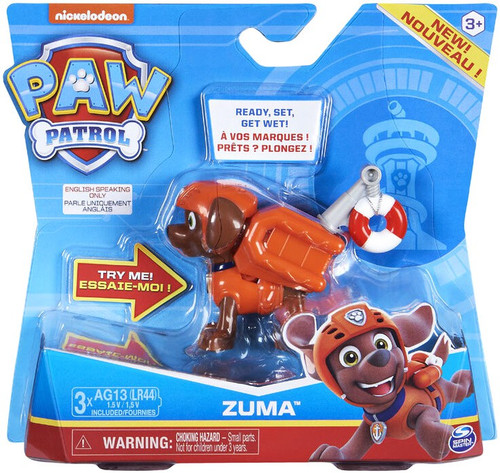 Paw Patrol Zuma Figure with Sound Spin Master - ToyWiz