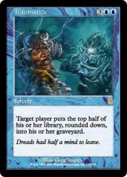 Magic The Gathering Odyssey Single Card Rare Traumatize 110 - ToyWiz