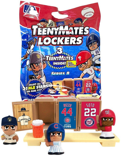 MLB TeenyMates Baseball Series 8 LOCKERS Pack 3 Figures, 3 Lockers ...