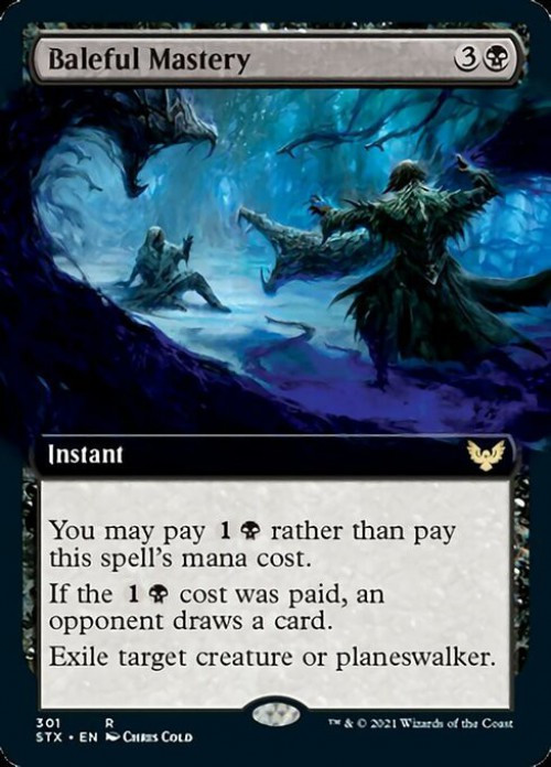 Magic The Gathering Strixhaven School of Mages Single Card Rare Baleful ...