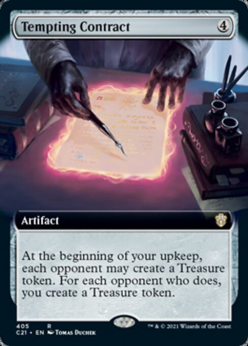 Magic The Gathering Commander 2021 Single Card Rare Tempting Contract ...